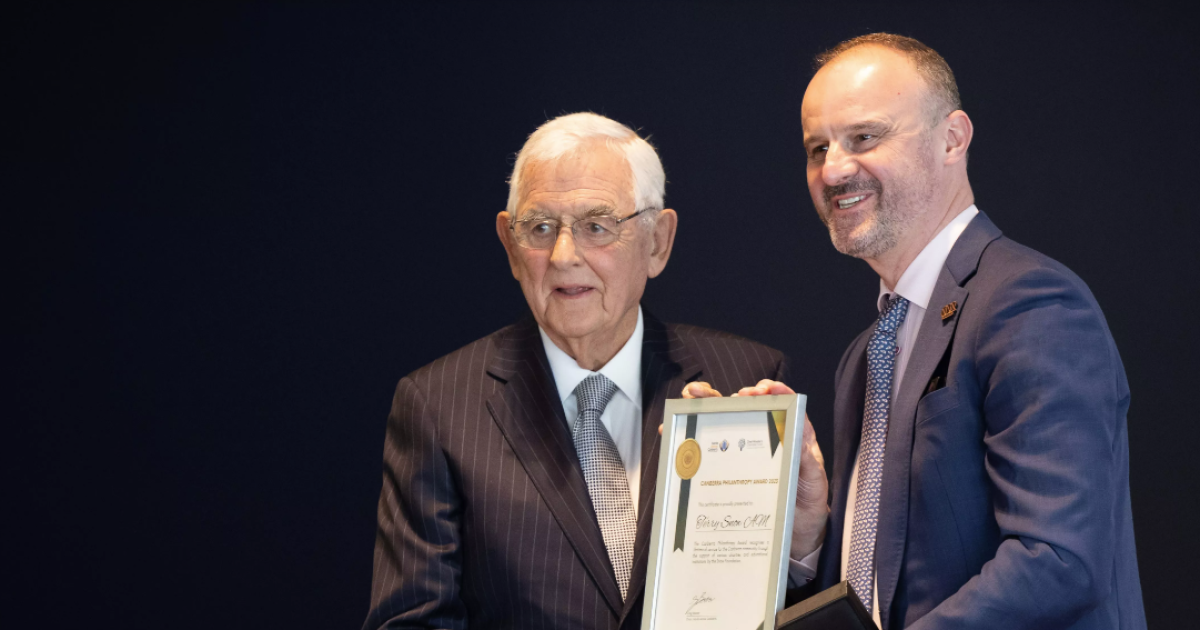 Terry Snow recognised for legacy of dedication to Canberrans in need ...