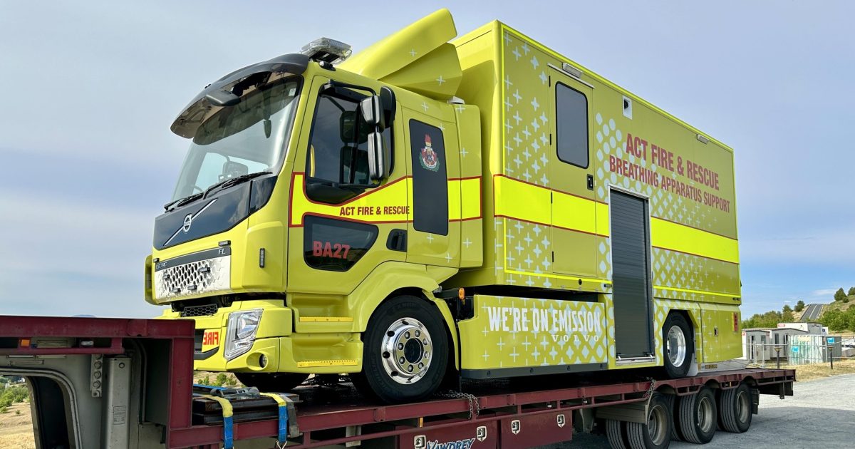 ACT Fire & Rescue welcomes first all-electric fire truck | Region Canberra