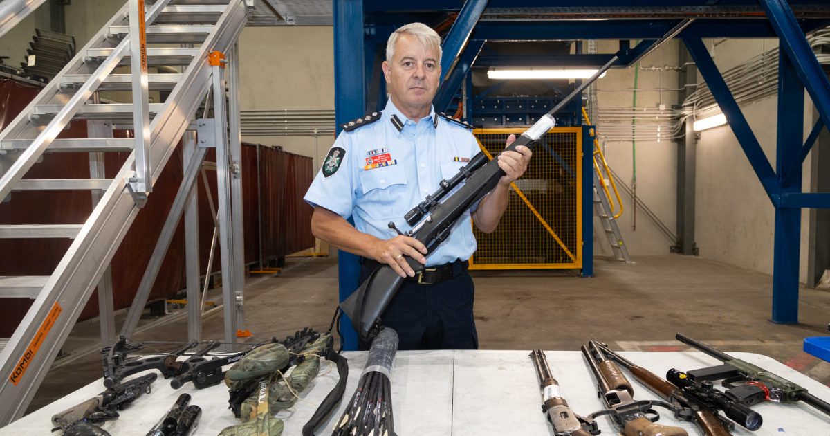 Illegal firearms and weapons removed from Canberra's streets, shredded ...