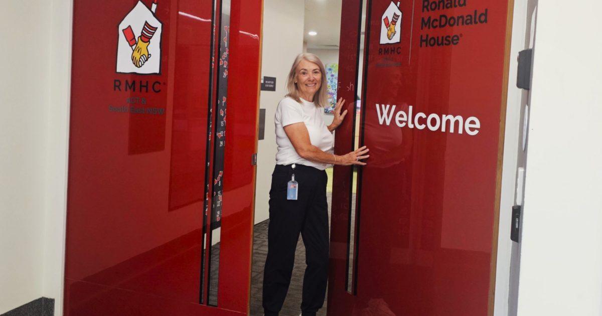 Take a look behind Canberra's big red doors at Ronald McDonald House ...
