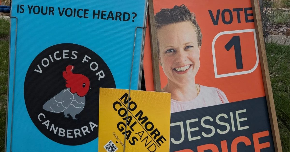 Voices for Canberra decides not to run candidate in Canberra seat at ...