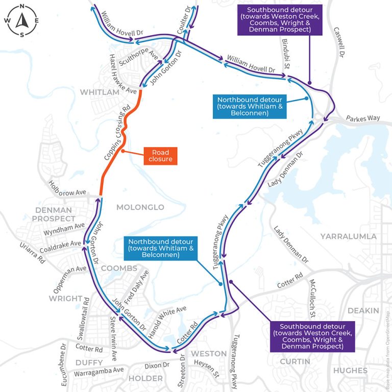 Road closures: Molonglo Bridge pain to come before gain | Region Canberra